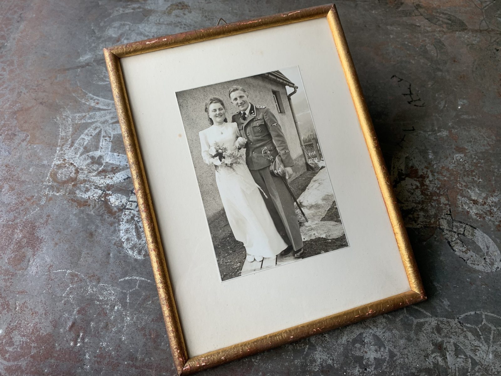 Waffen SS NCO – Framed Wedding Photo