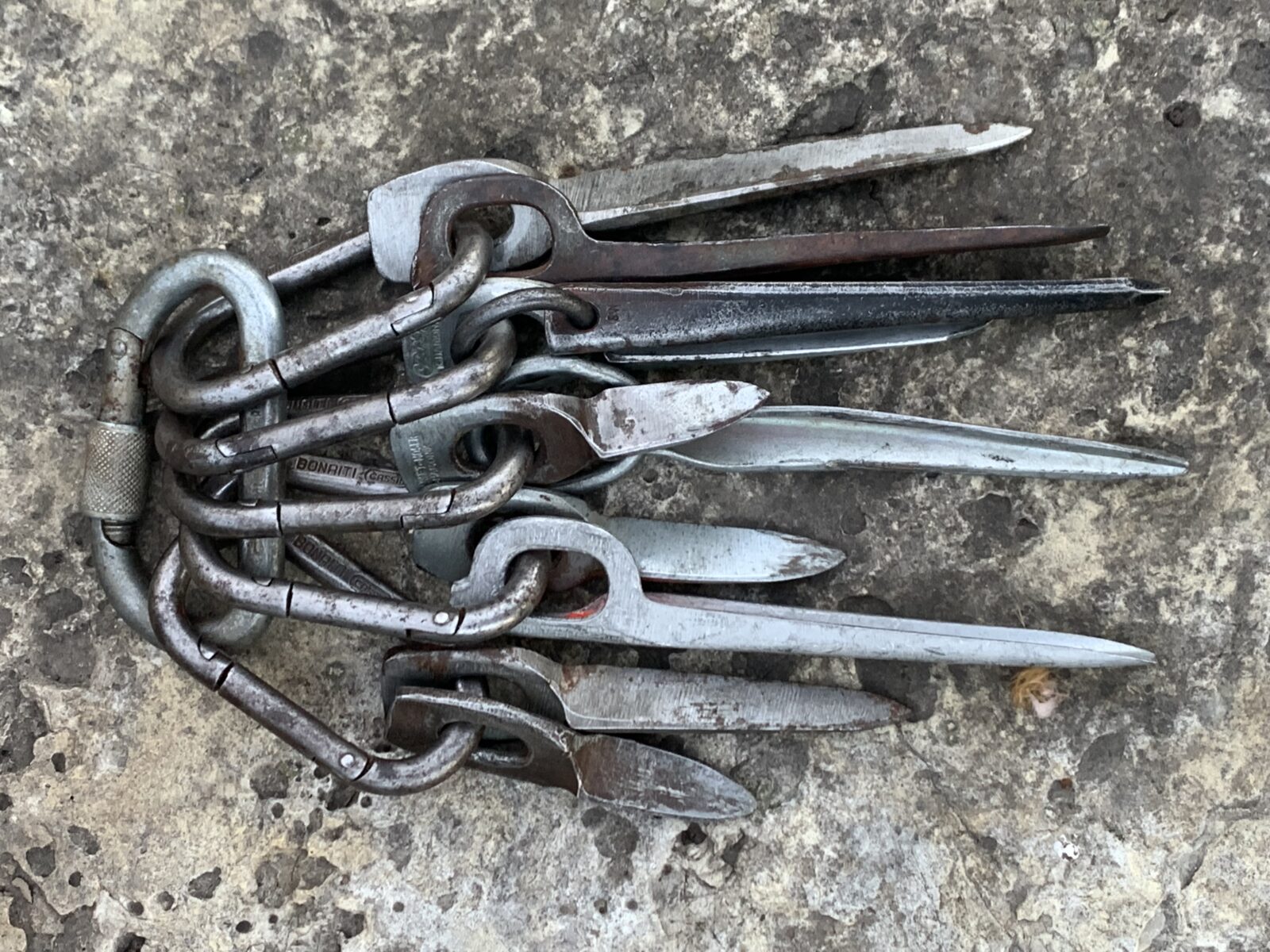 Rock Pitons & Climbing Carabiners