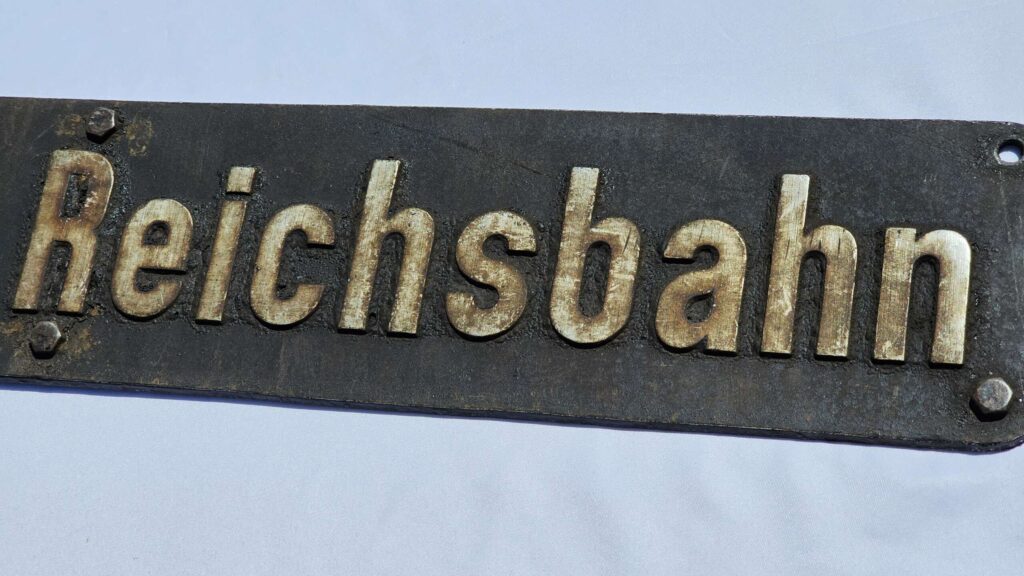 Deutsche Reichsbahn Railway Plaque